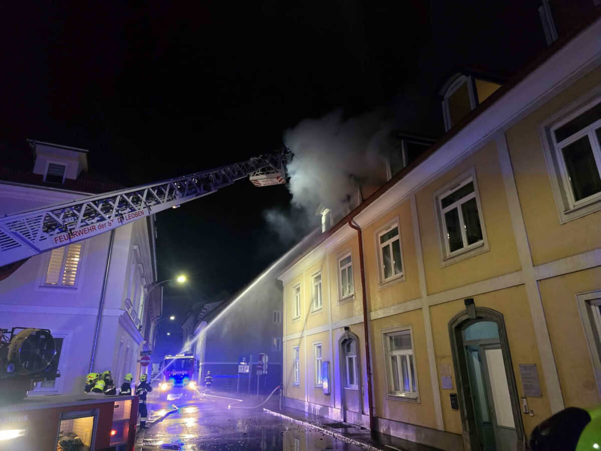 BFV Leoben: Brandeinsatz in Leoben